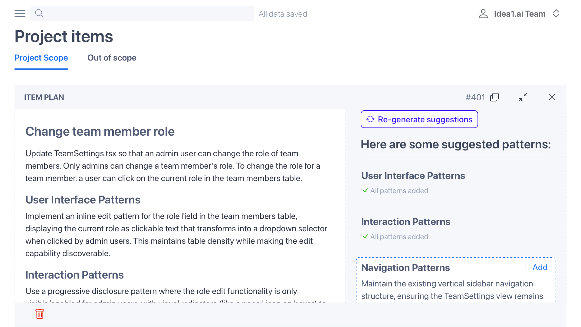 Idea1.ai - Build faster with software project intelligence
